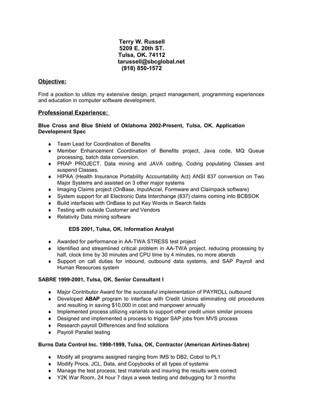 Terry_Russell_Resume_9-22-2015 | PDF