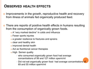 Organic farming, Food Quality and Human health | PPTX