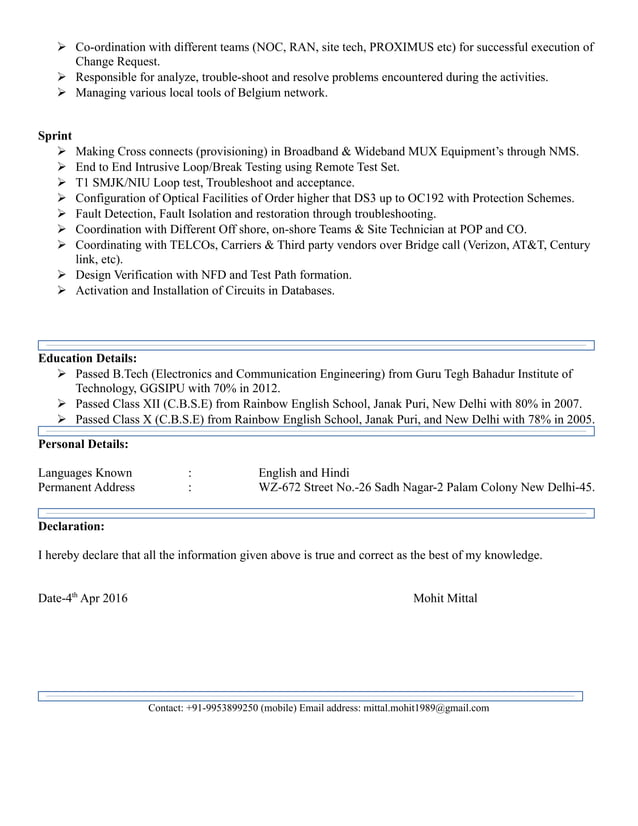 Mohit resume 1 | DOC