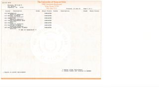 University of Texas at Tyler Transcript | PPT