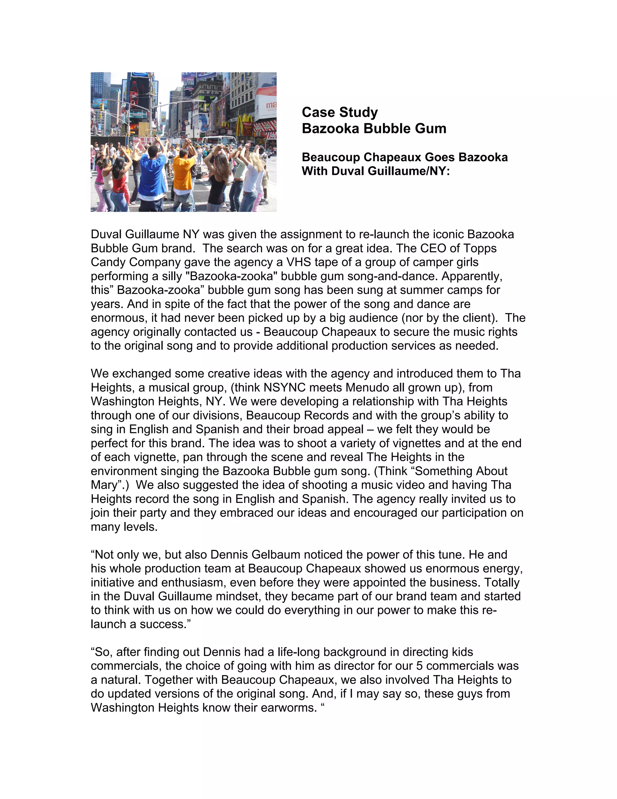 BazookaCaseStudy | PDF | Music | Entertainment