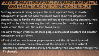 Project on Disaster Management | PPTX