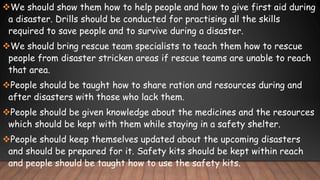 Project on Disaster Management | PPTX