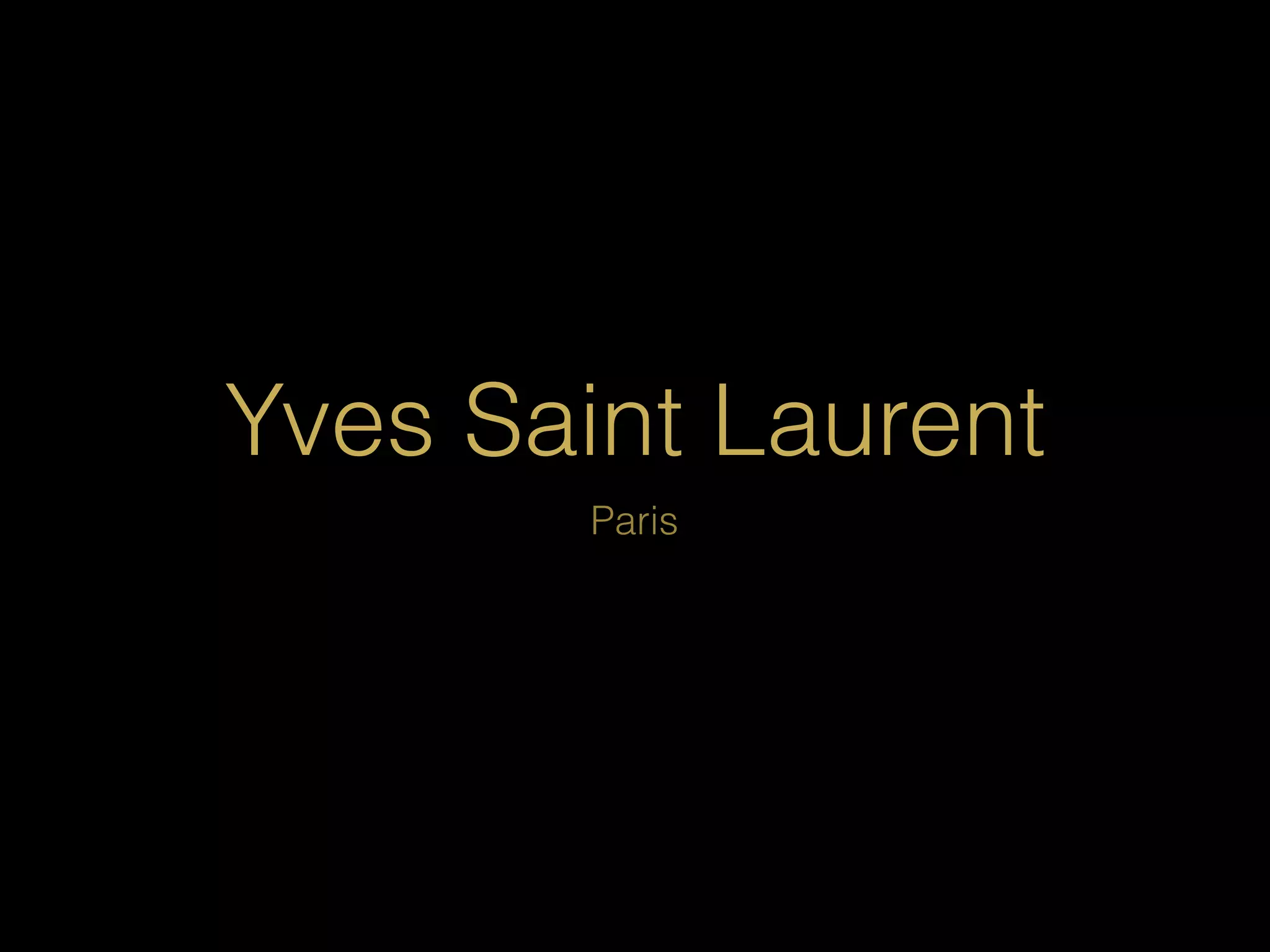 Dominika Korcz YSL | PPT