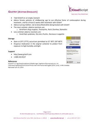 Gilotrif Drug Education | DOCX | Lung and Respiratory Health | Diseases ...