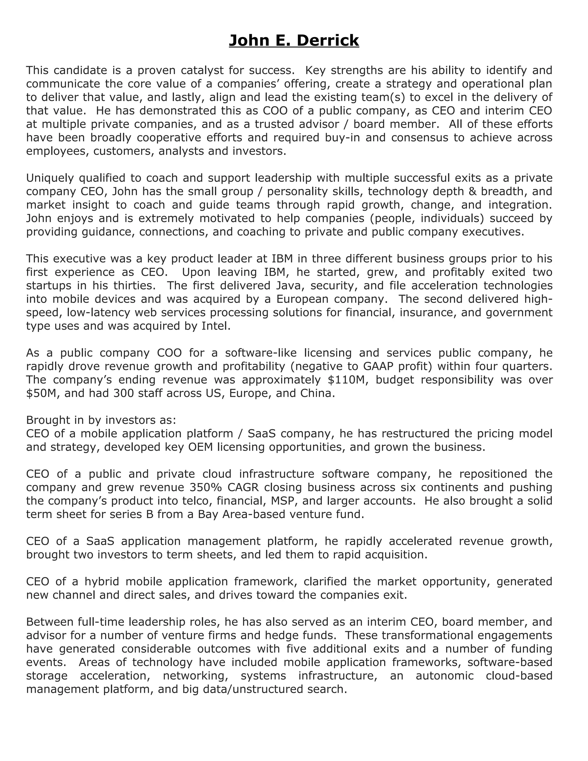 derrick summary | PDF