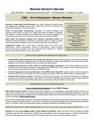 CEO & Vice President Executive | PDF