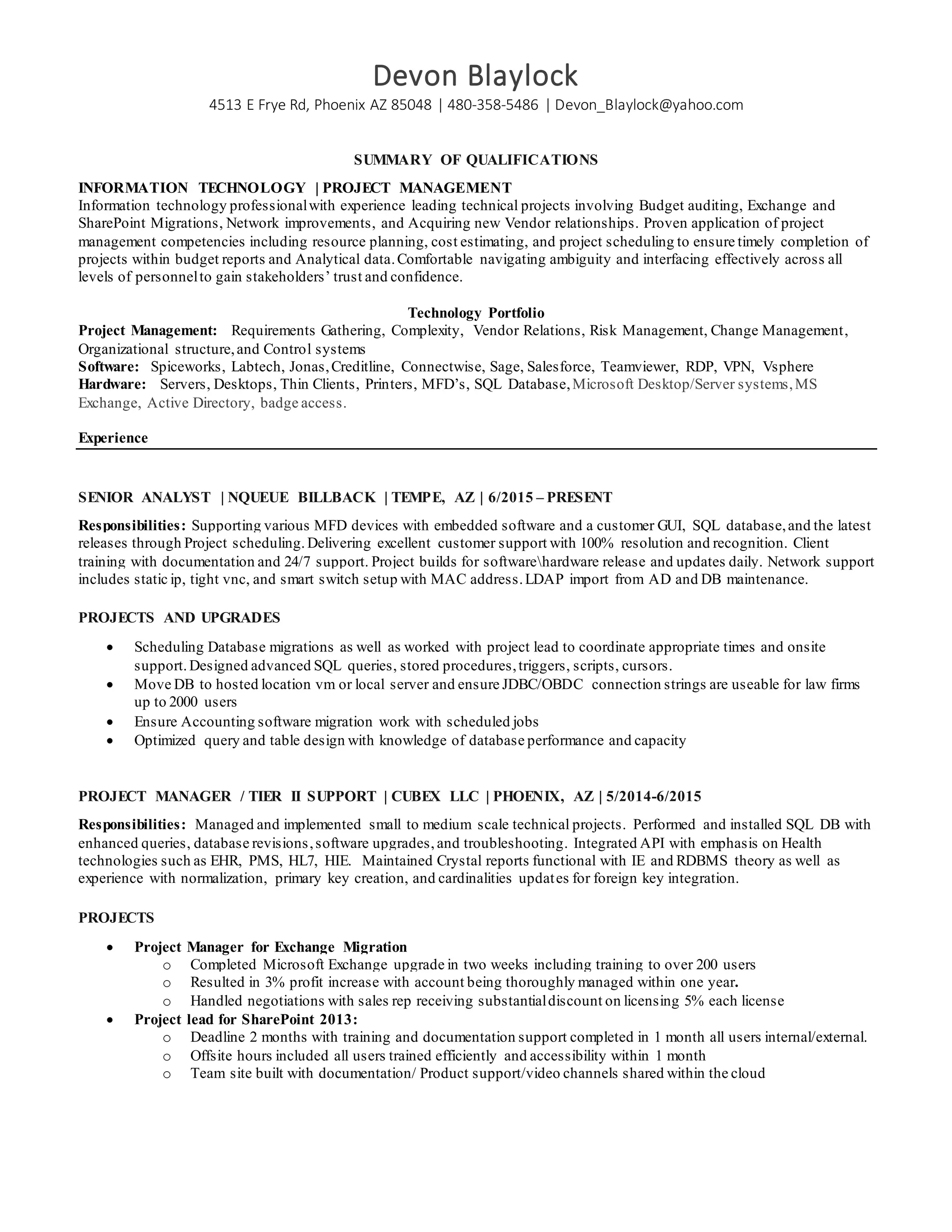Devon Blaylock Revised Resume | DOCX