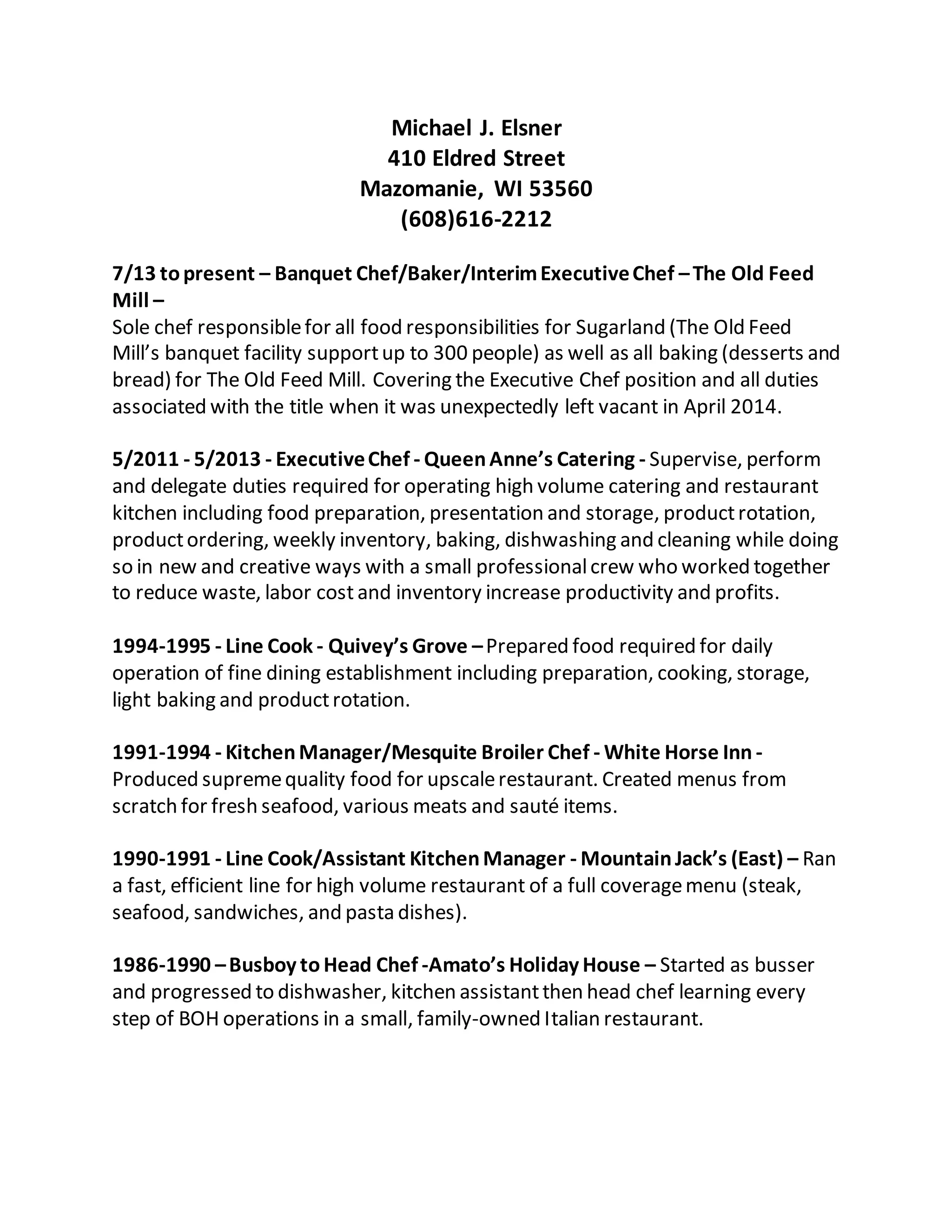 Michael Resume | PDF