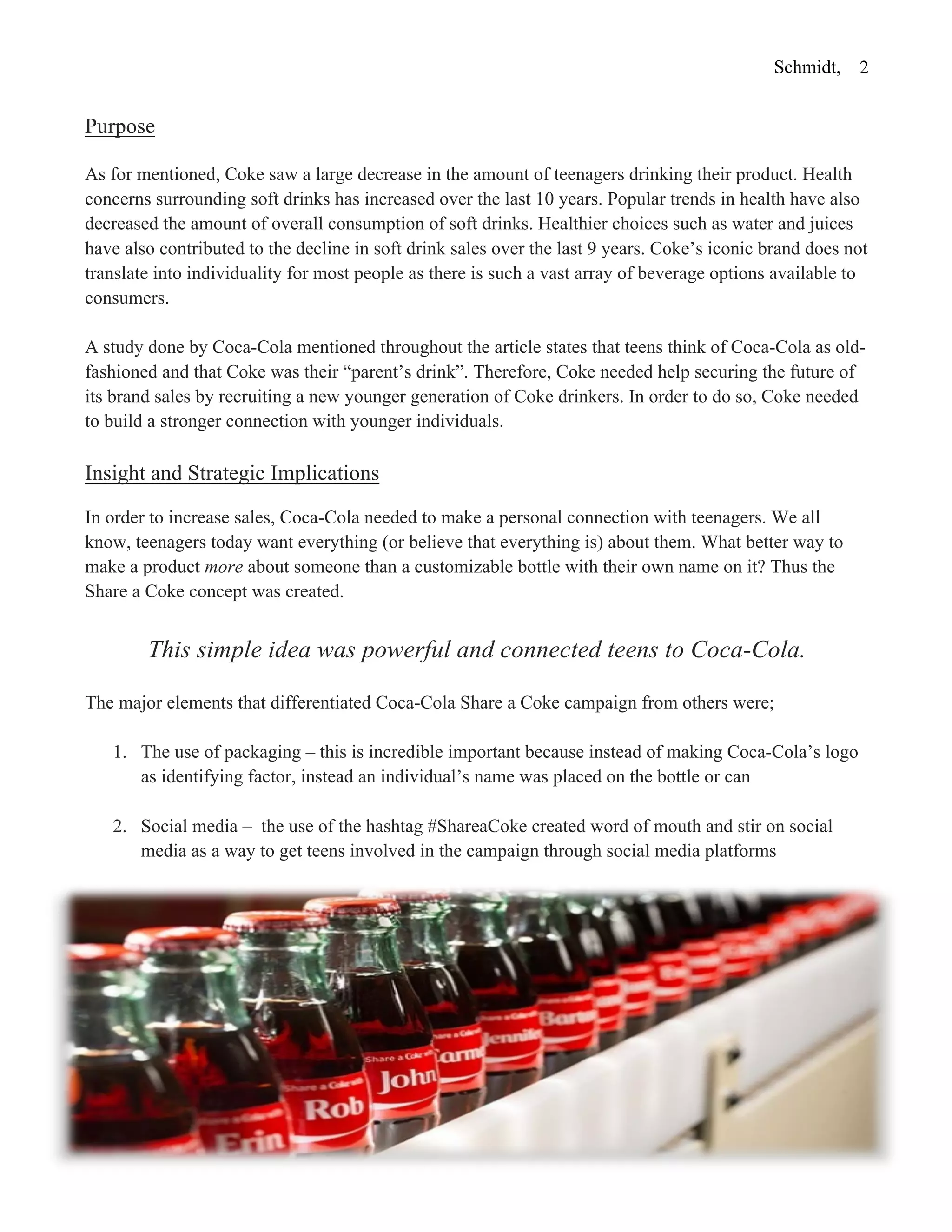 Share A Coke - Coca-Cola Concept Application - Rachel Schmidt - Due ...
