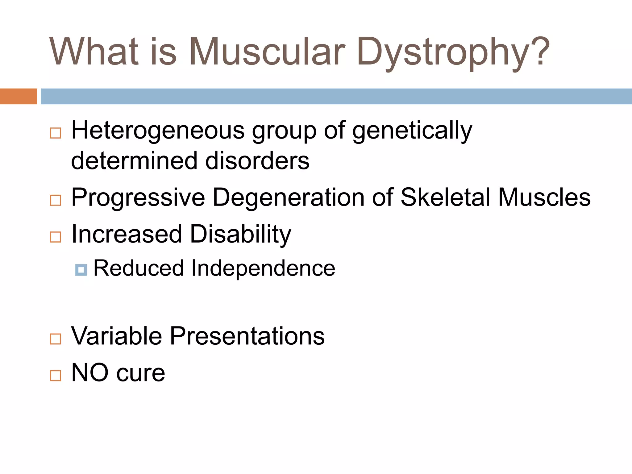 Muscular Dystrophy Presentation (Final) | PPTX