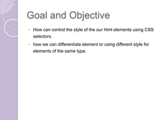 CSS Selectors | PPTX