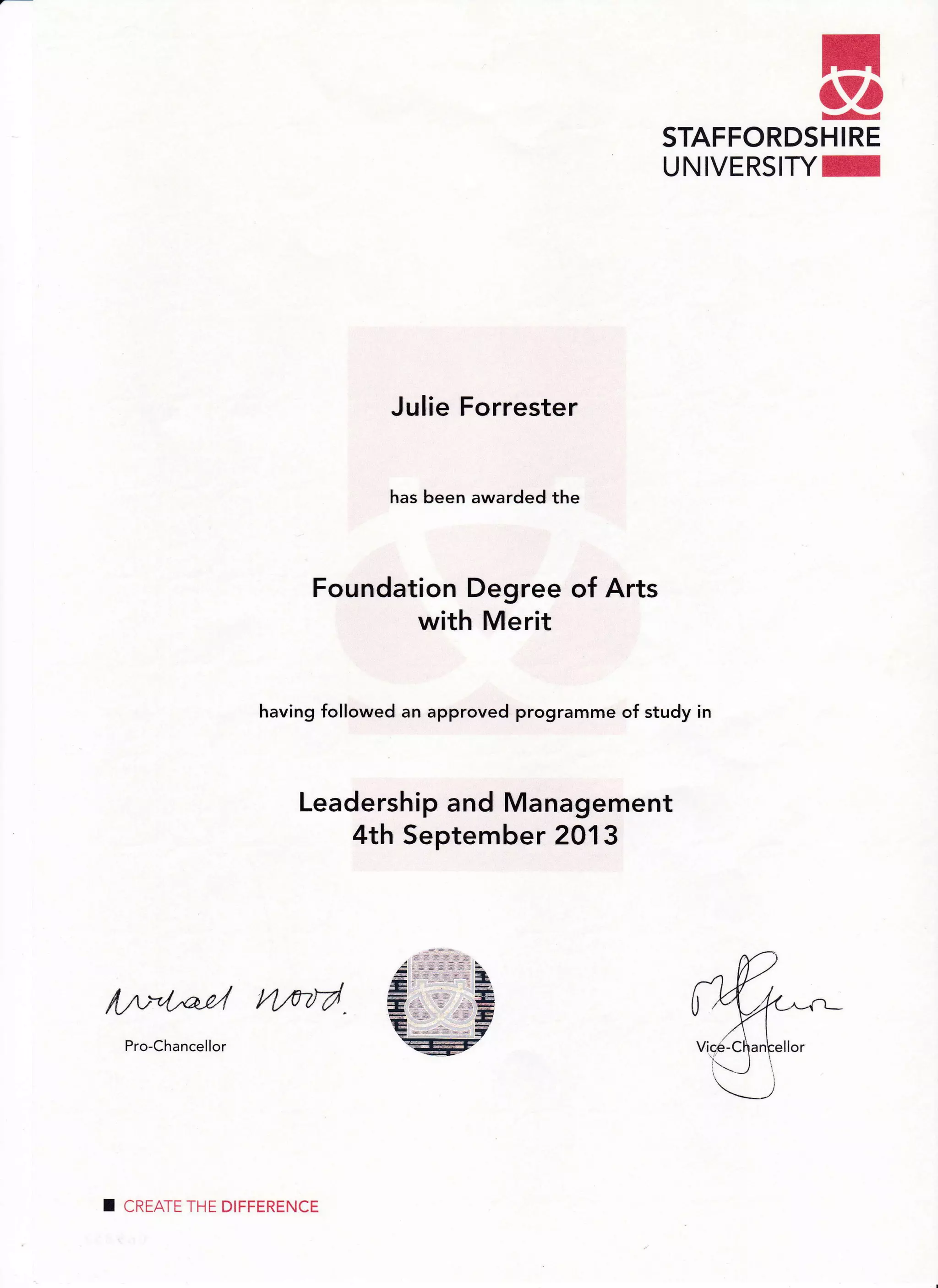 foundation degree certificate .... | PDF | Free Download