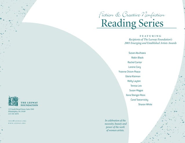 Leeway FCNF Program Book | PPT