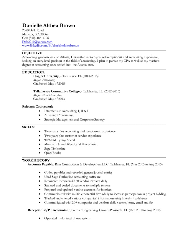Danielle Brown Resume | PDF