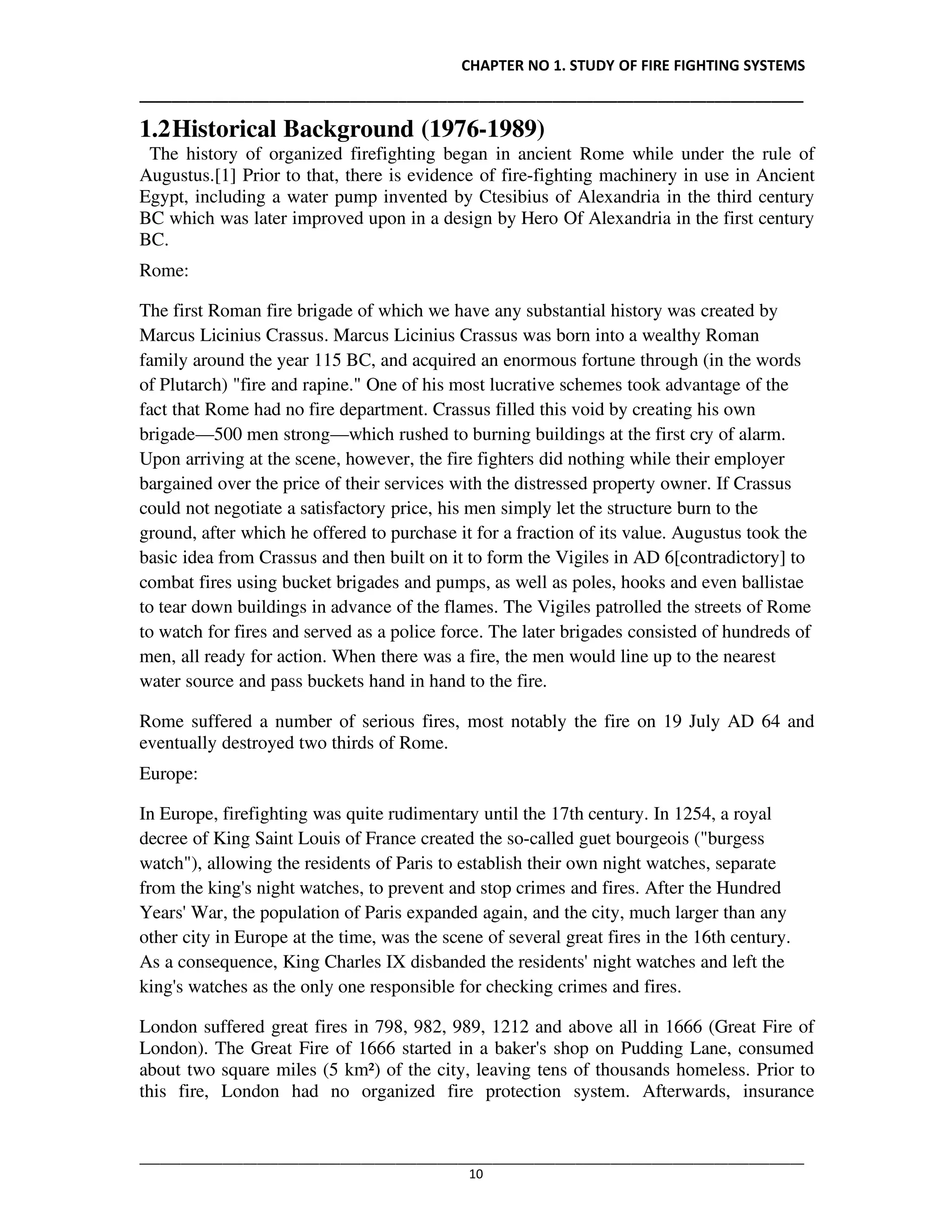 Final Year Project on Fire Fighting systems | PDF