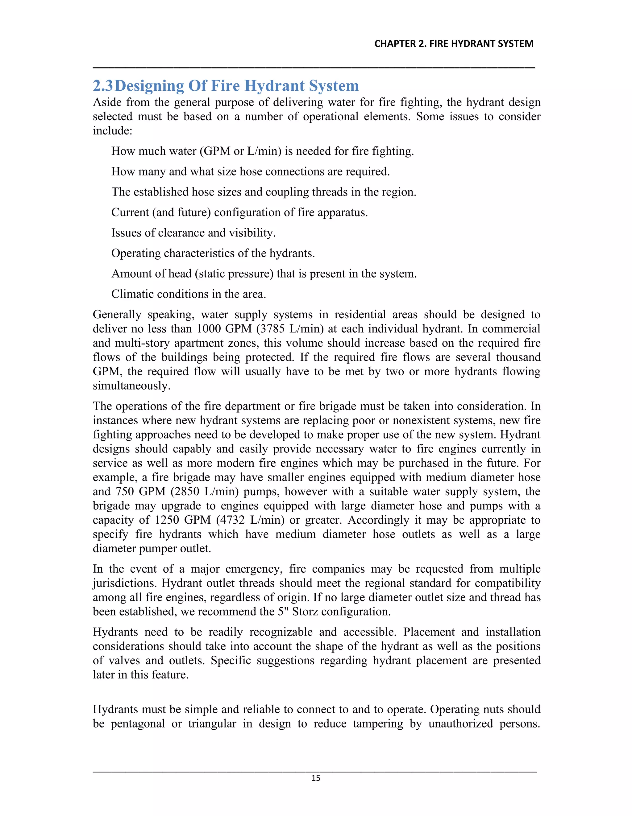 Final Year Project on Fire Fighting systems | PDF