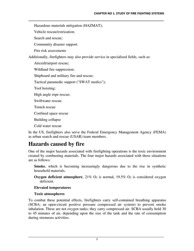 Final Year Project on Fire Fighting systems | PDF | Civil Engineering ...