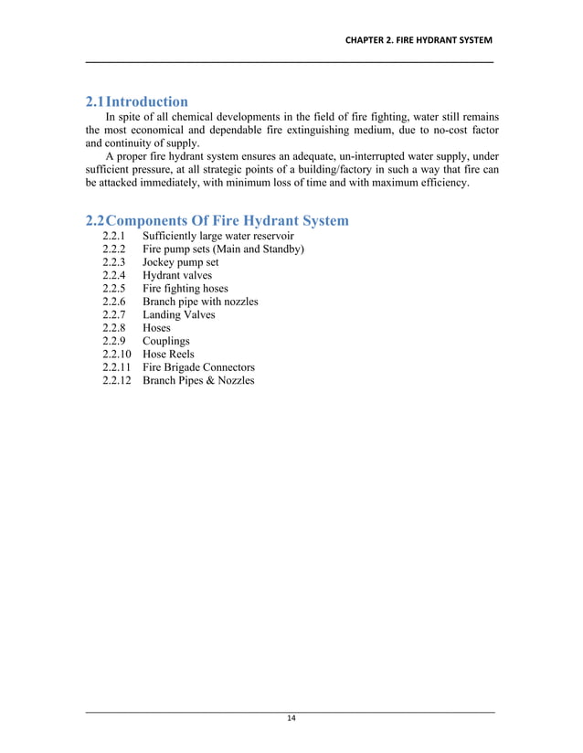 Final Year Project on Fire Fighting systems | PDF | Civil Engineering ...