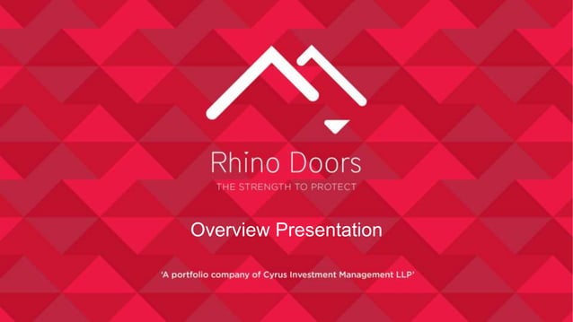 Rhino Presentation - General - Dec 2016 | PPT
