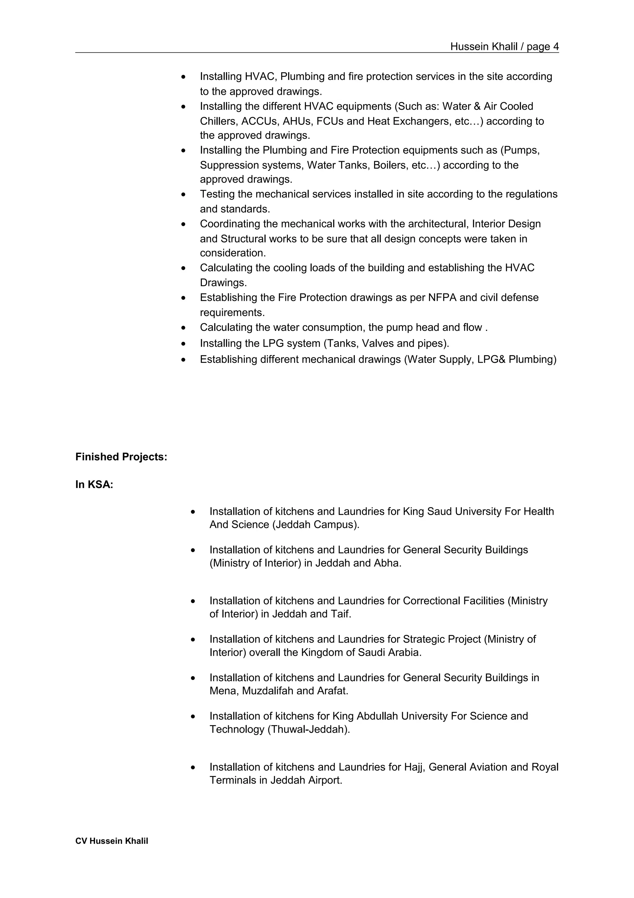 Hussein Khalil CV | DOC
