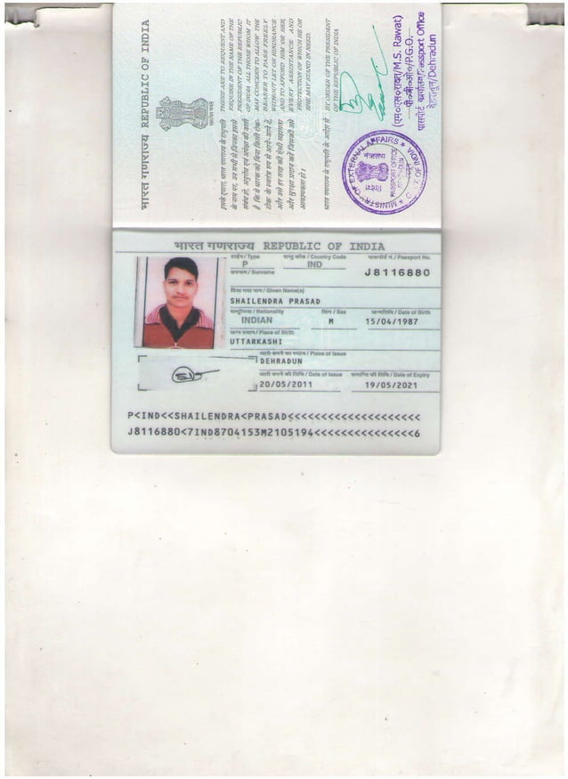 passport, experience certificates & 10th & intermediate certificates ...