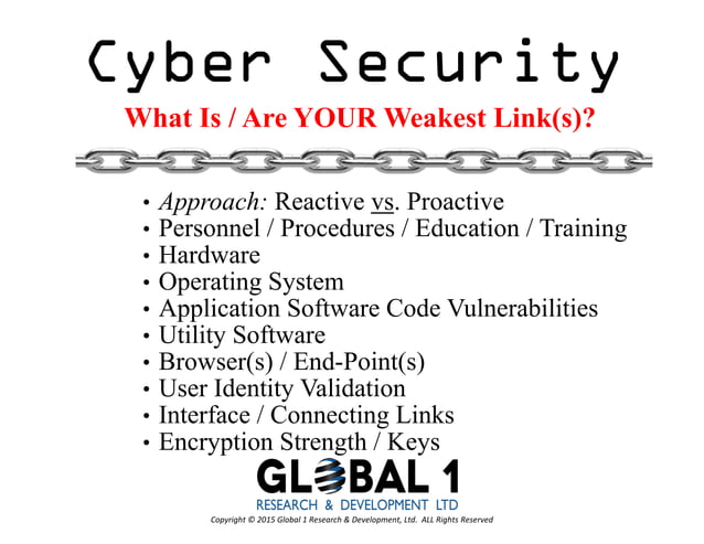 Cyber Security Weakest Links | PDF