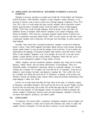 A Comparision of Emotion Metaphors | DOCX
