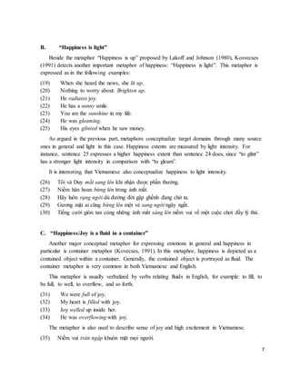 A Comparision of Emotion Metaphors | DOCX