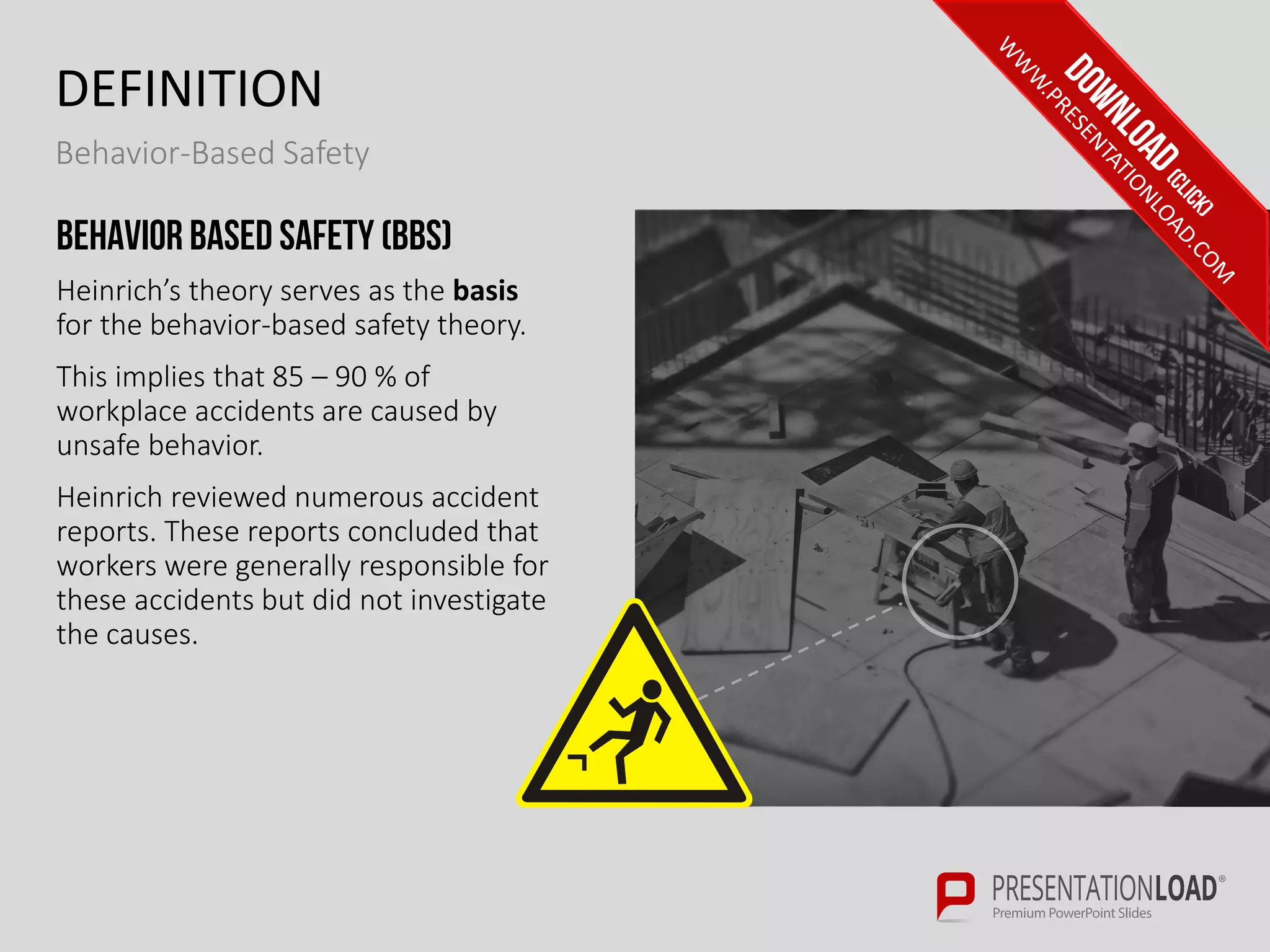 Behavior-Based Safety PPT Slide Template | PDF