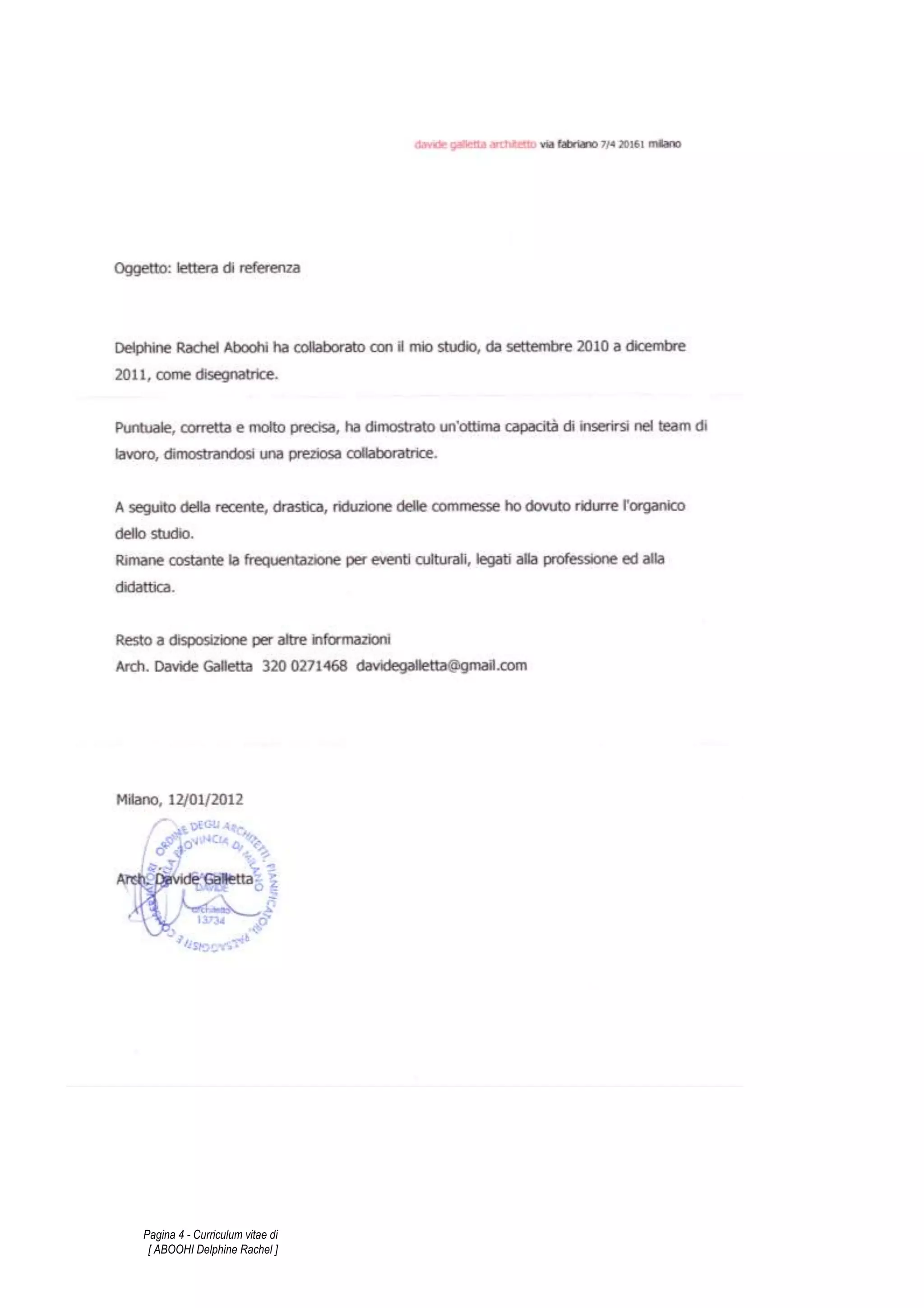 CV Delphine_ita | PDF