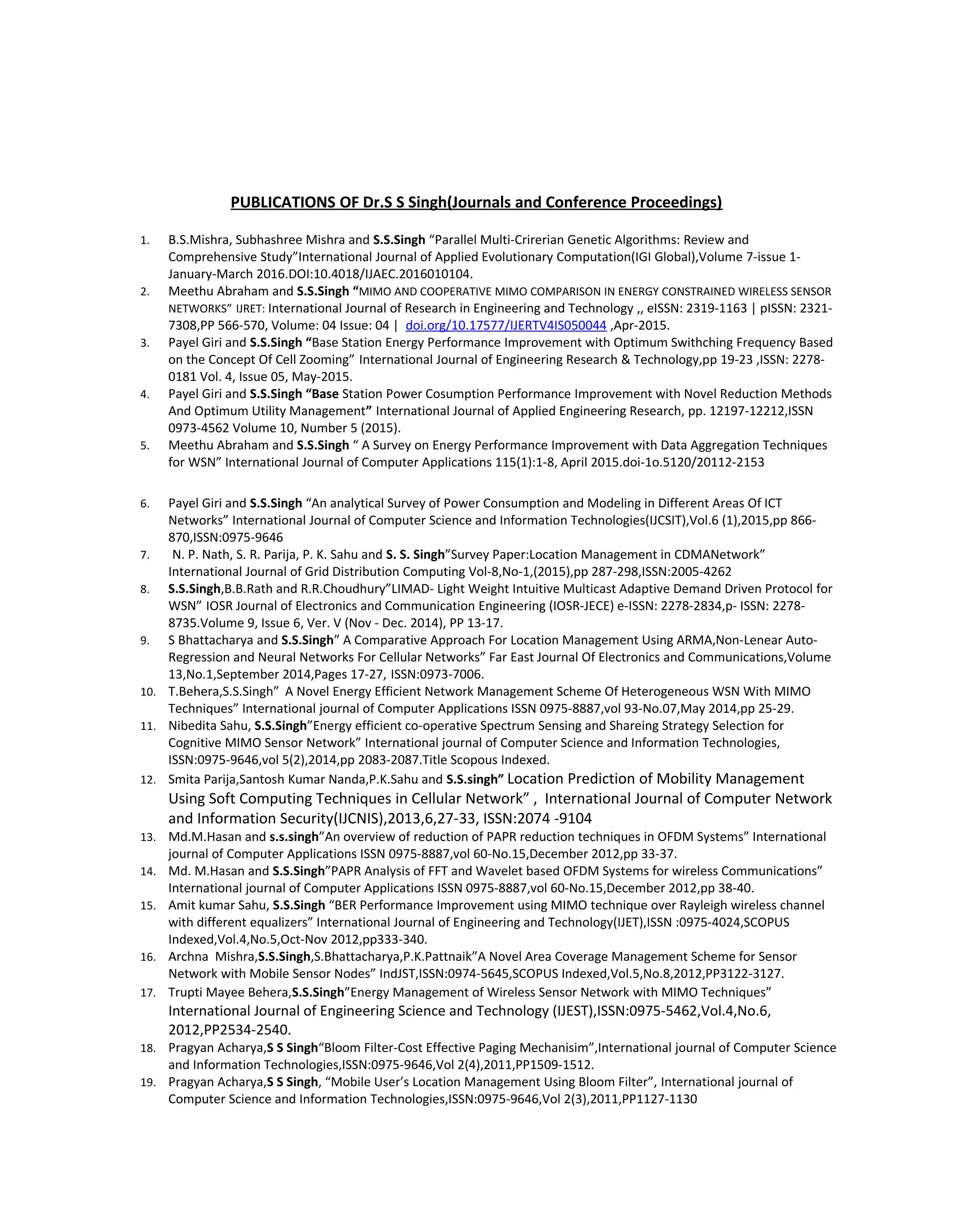 SS Singh Resume Mod (5) | PDF