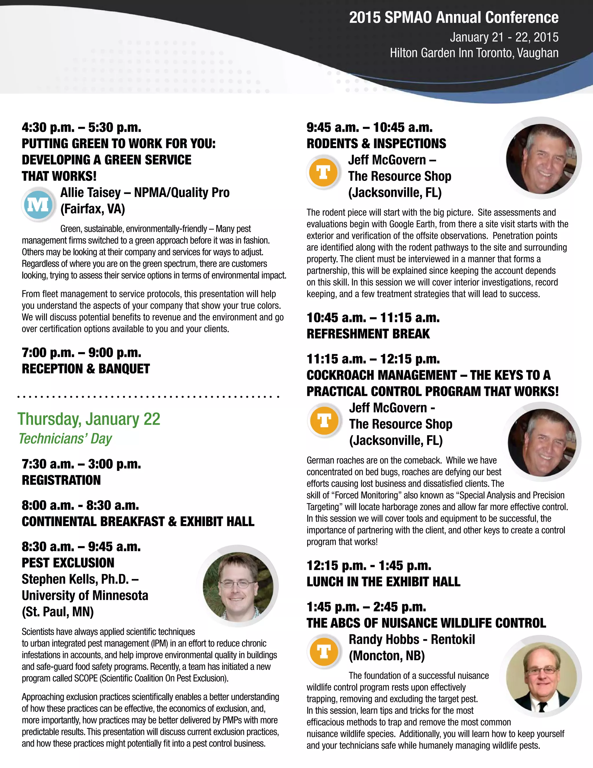 Structural Pest management Conference Ontario | PDF