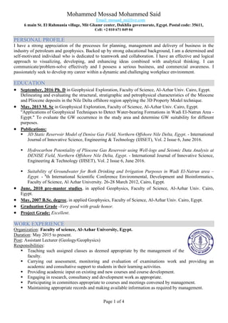 M,Mosaad (CV) | PDF