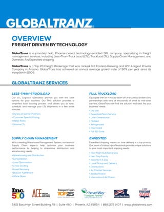 Services Packet - Overview 2.23.15