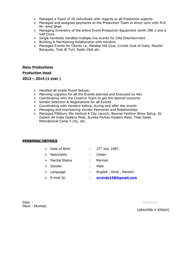 Arvind_Resume | PDF