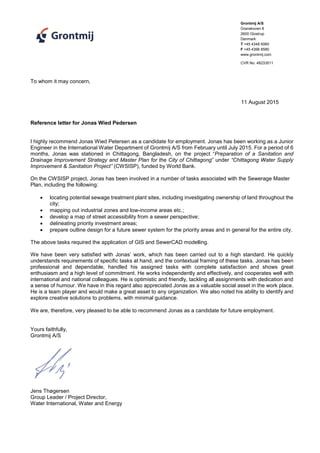 Chittagong Reference Letter | PDF | Business and Finance