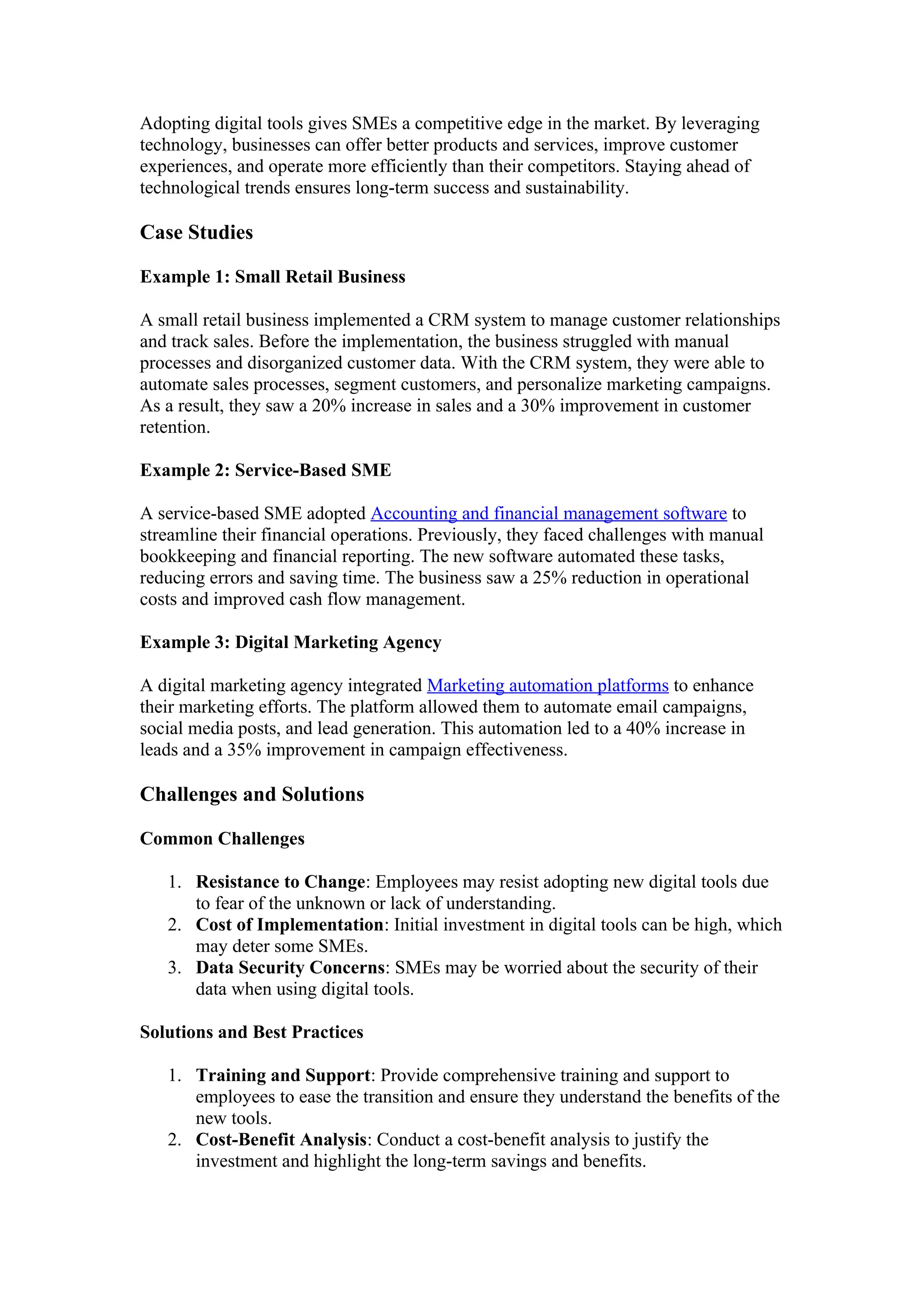 Understanding the Role of Digital Tools in SME Growth | DOCX