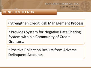 Using the Credit Bureau: Experience from the Field | PDF