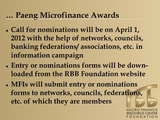 The Microfinance Data Sharing System (MiDAS) | PDF