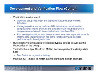 Design Verification at D2Audio | PDF