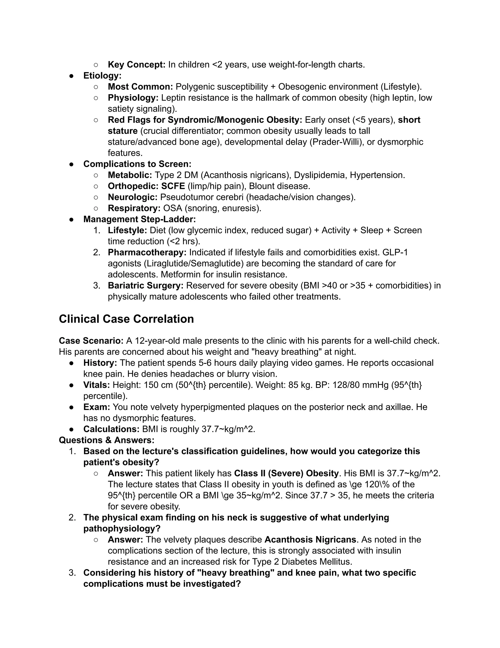 A lecture about Obesity with General measures using CDC guidelines | PDF