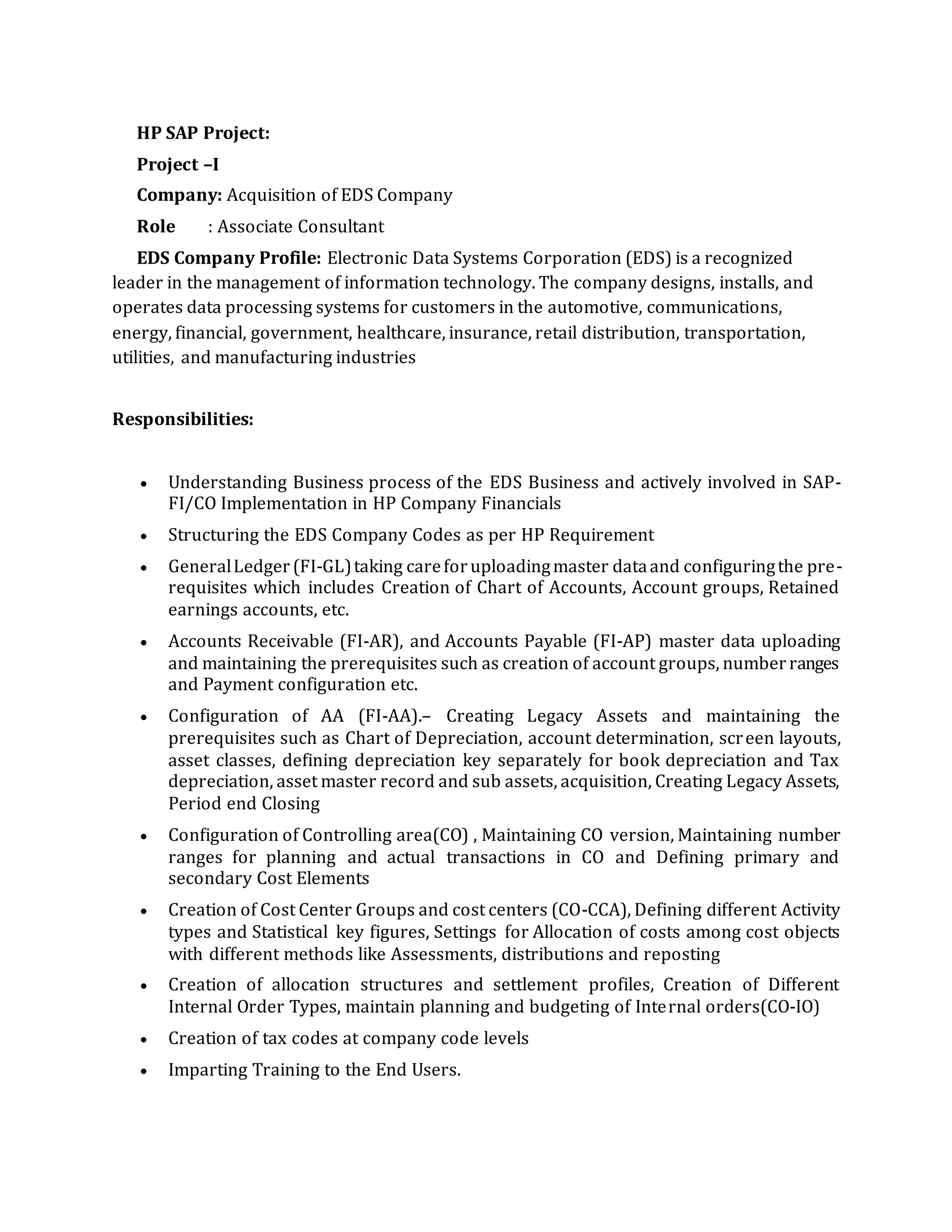 Rohini_SAP FICO | PDF