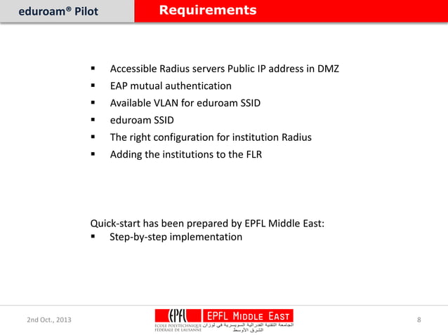 eduroam_EPFL_presentation | PDF | Computer Networking | Computing