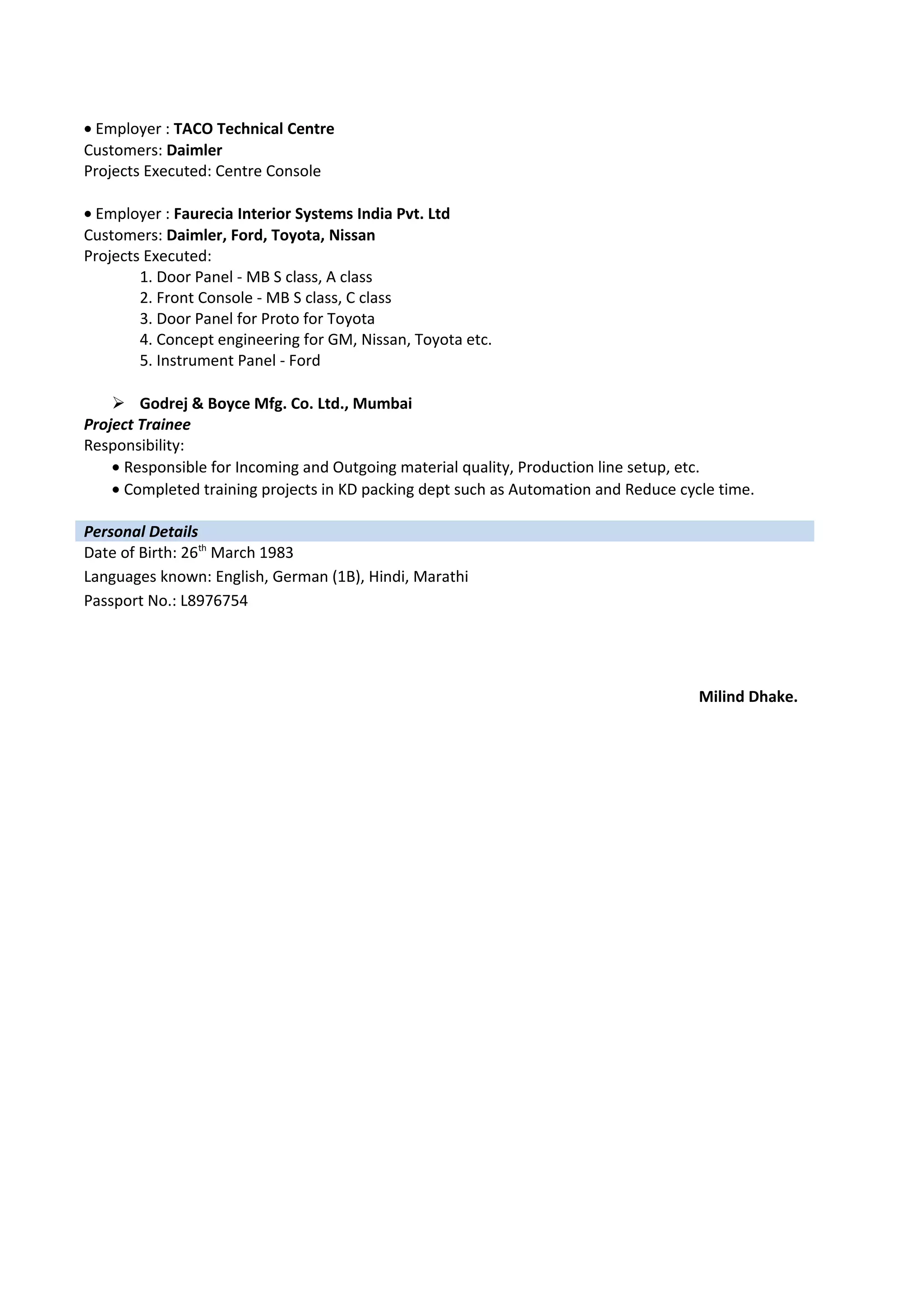 Resume_Milind_Dhake | PDF