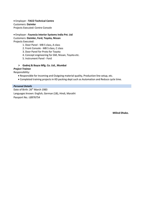 Resume_Milind_Dhake | PDF