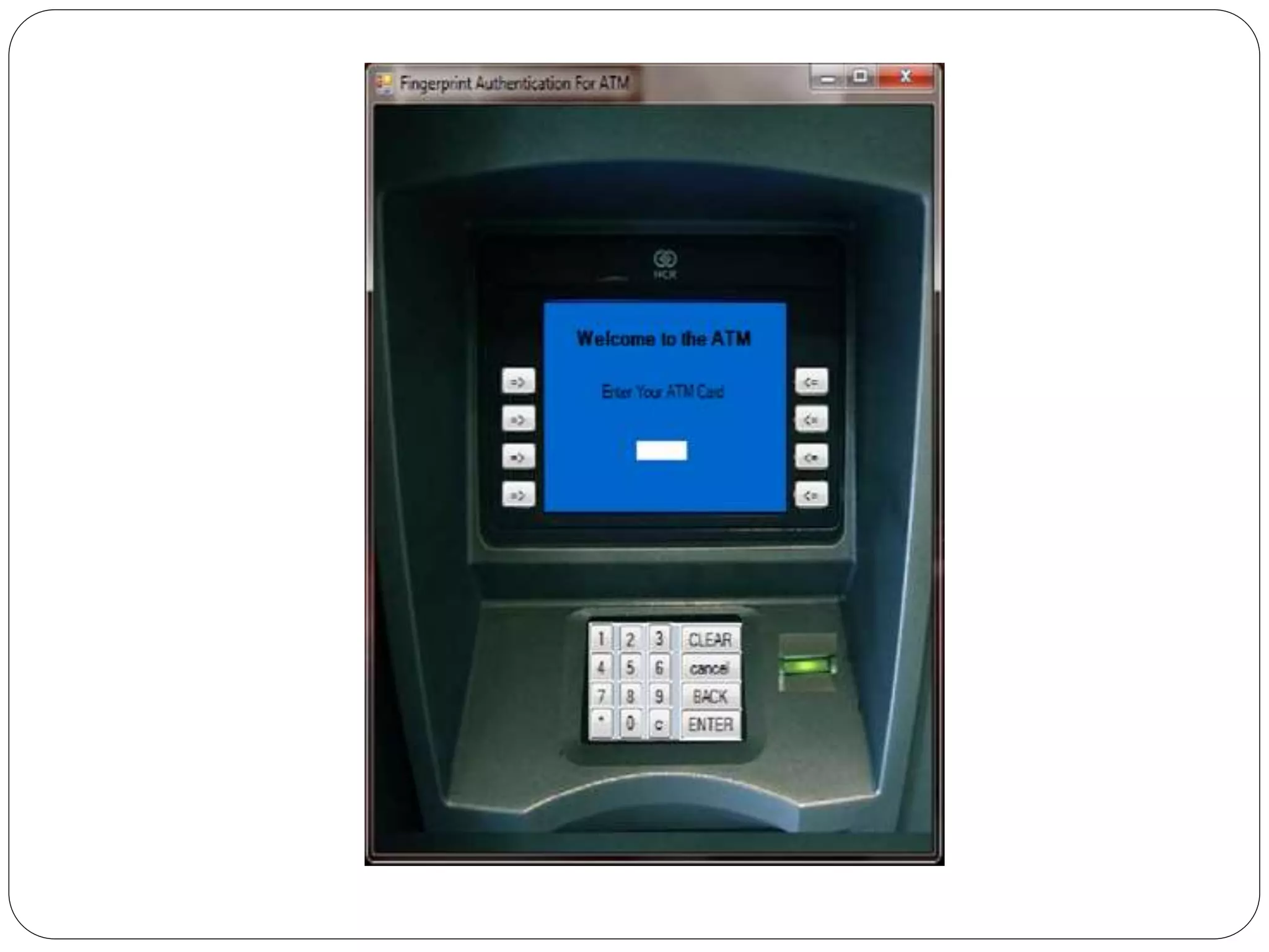 Fingerprint Authentication for ATM | PPTX