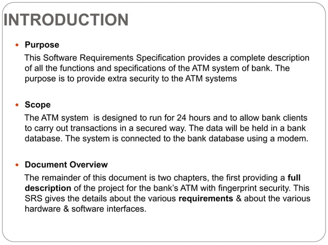 Fingerprint Authentication For Atm Pptx Computing Technology And Computing