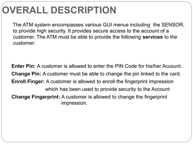 Fingerprint Authentication for ATM | PPTX | Computing | Technology ...