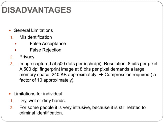 Fingerprint Authentication For Atm Pptx Computing Technology And Computing